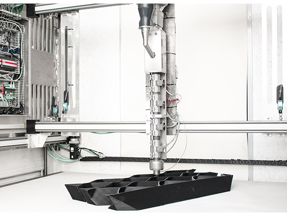 XYZ gantry robot for mobile 3D printer