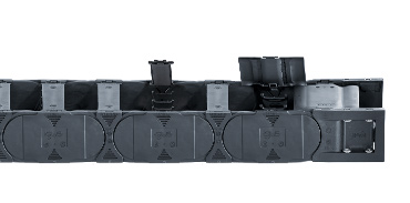 Energy chains for long travels and heavy duty purposes